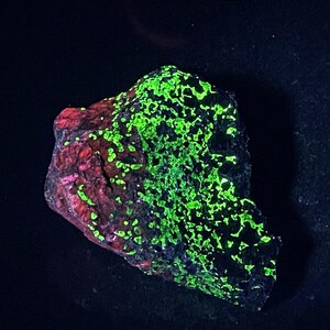 Willemite Calcite Franklinite UV Fluorescent Mineral Sample Franklin NJ ...