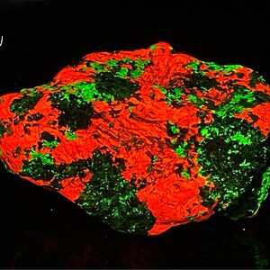 Willemite Calcite Franklinite UV Fluorescent Mineral Sample Sterling ...