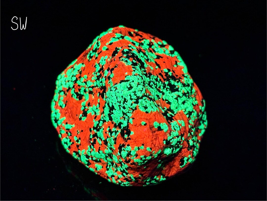 Willemite Calcite Franklinite UV Fluorescent Mineral Sample Franklin NJ ...
