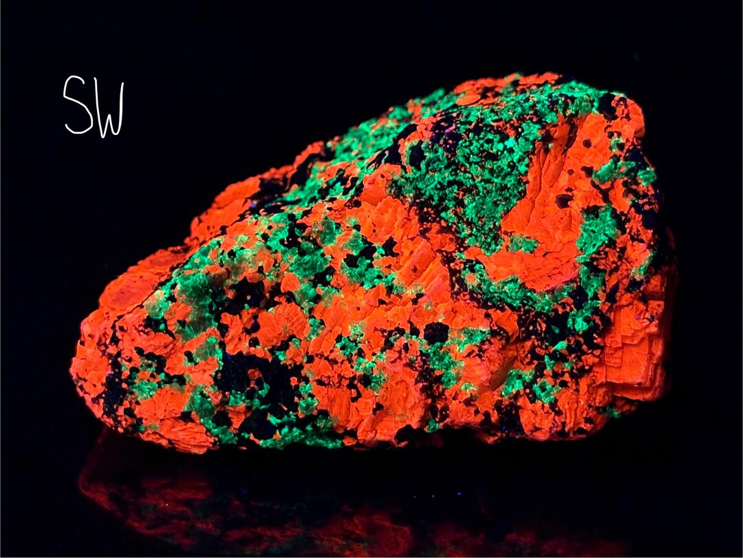 Willemite Calcite Franklinite UV Fluorescent Mineral Sample Franklin NJ ...