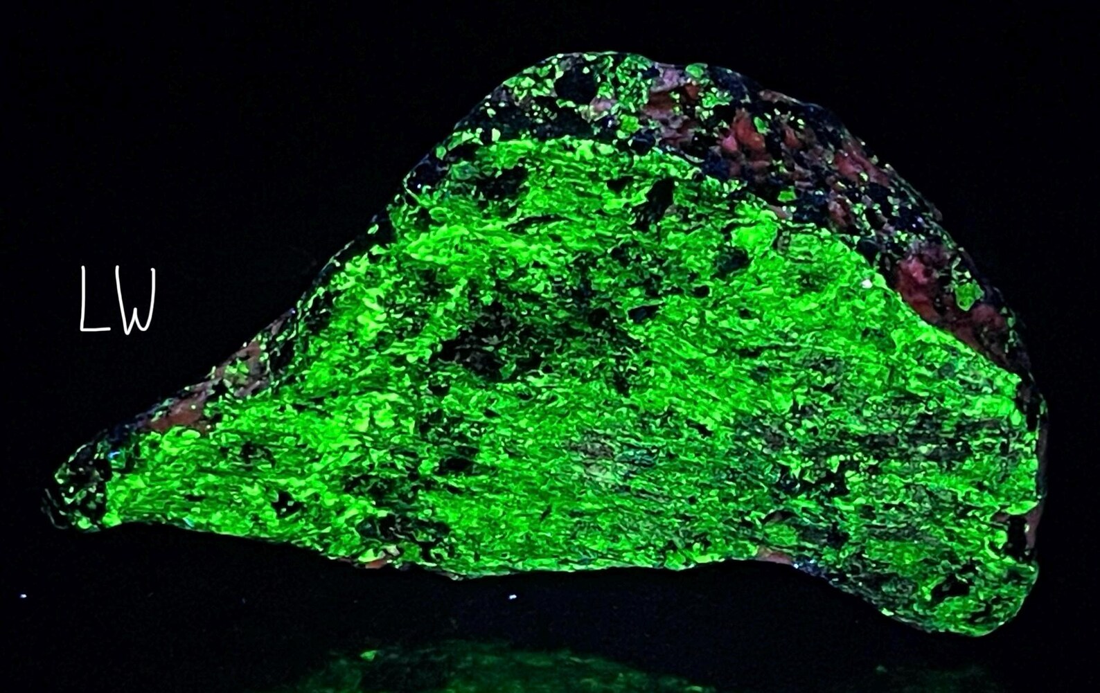 Bright Willemite Calcite Franklinite UV Fluorescent Mineral Sample ...