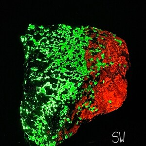 Willemite Calcite Franklinite UV Fluorescent Mineral Sample Franklin NJ ...