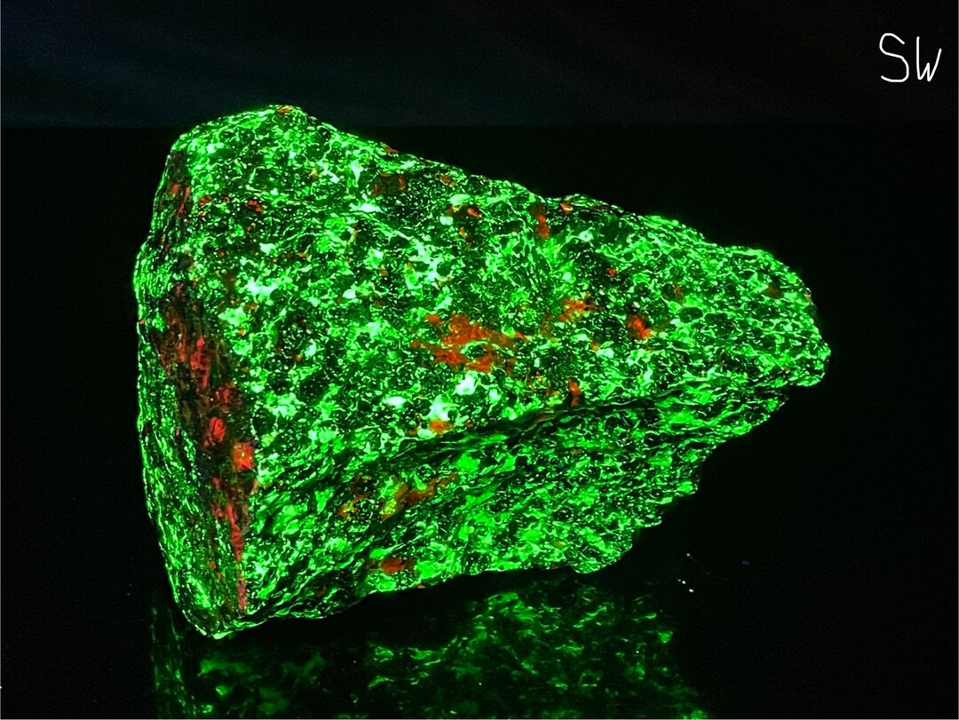 Willemite Calcite Franklinite UV Fluorescent Mineral Sample Sterling ...