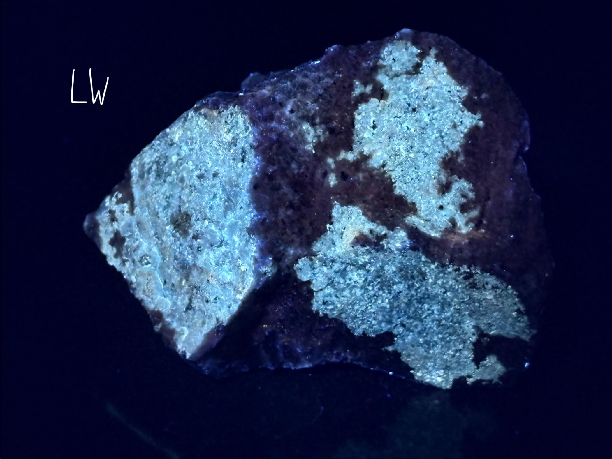 Hydrozincite Calcite Franklinite UV Fluorescent Mineral Sample Franklin ...