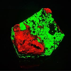 Willemite Calcite Franklinite UV Fluorescent Mineral Sample Franklin NJ ...