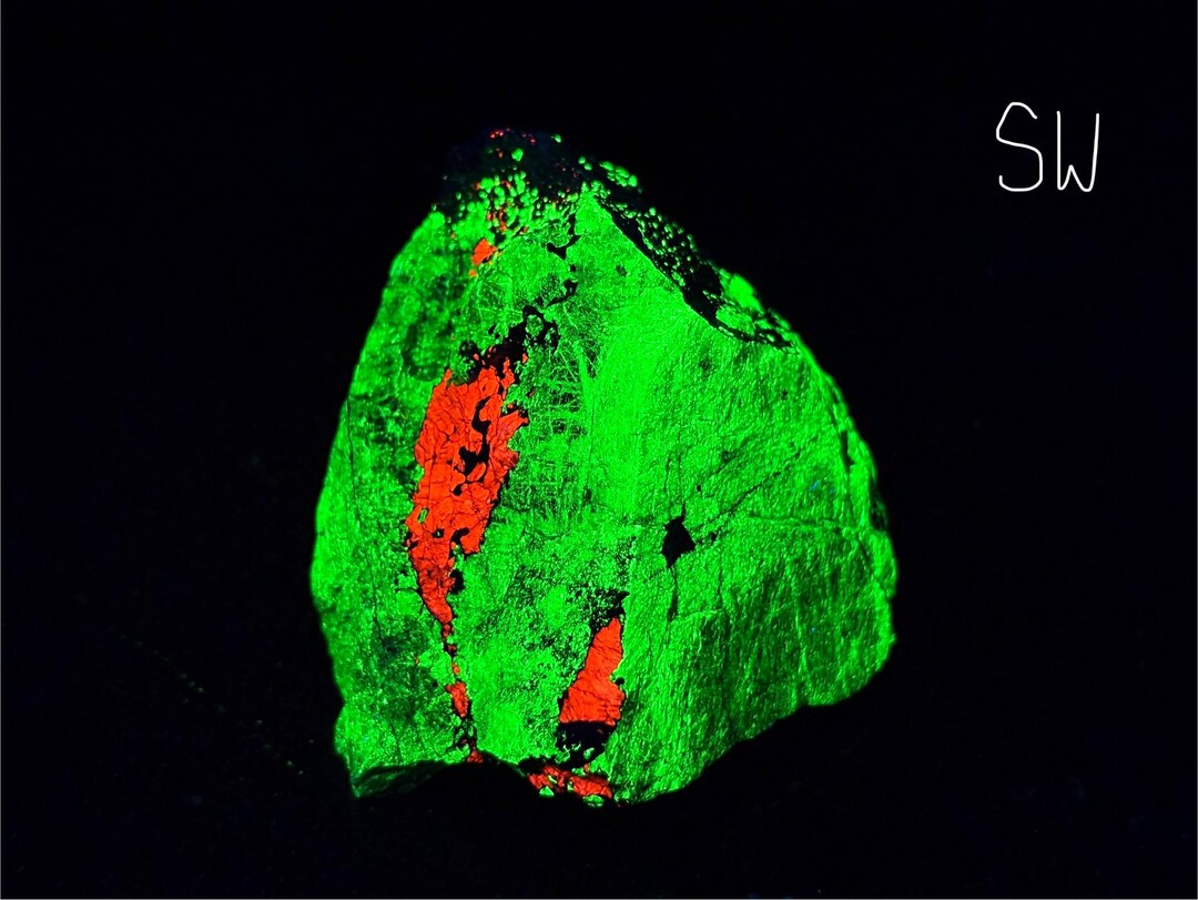 Willemite Calcite Franklinite UV Fluorescent Mineral Sample Franklin NJ ...