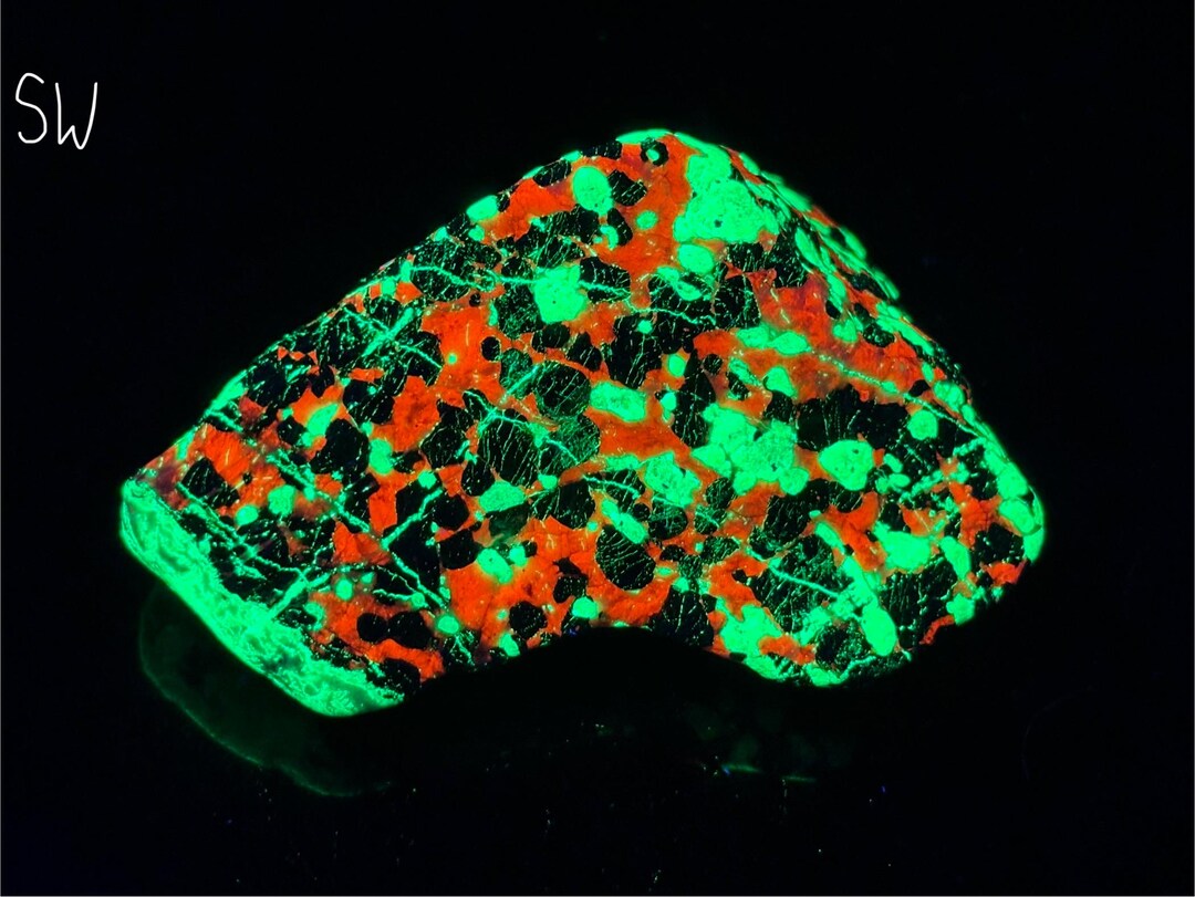 Willemite Calcite Franklinite UV Fluorescent Mineral Sample Sterling ...