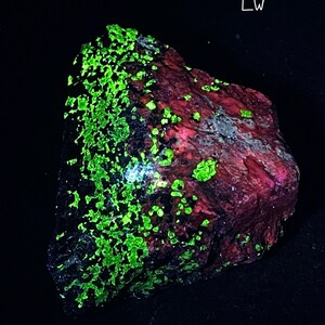 Willemite Calcite Franklinite UV Fluorescent Mineral Sample Franklin NJ ...