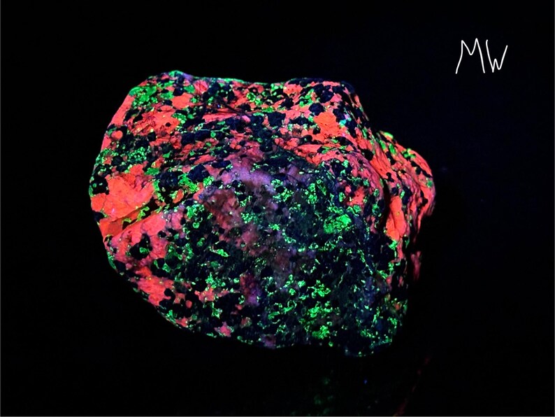 Willemite Calcite Franklinite UV Fluorescent Mineral Sample Franklin NJ ...