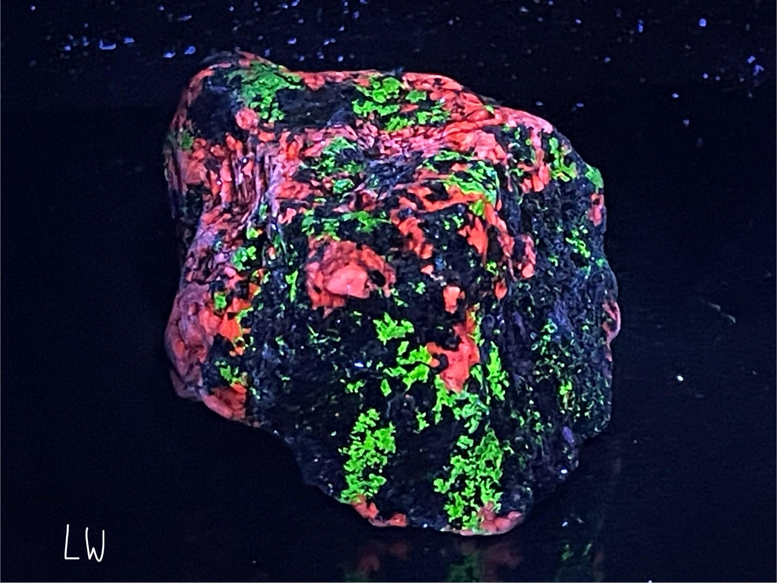 Willemite Calcite Franklinite UV Fluorescent Mineral Sample Sterling ...