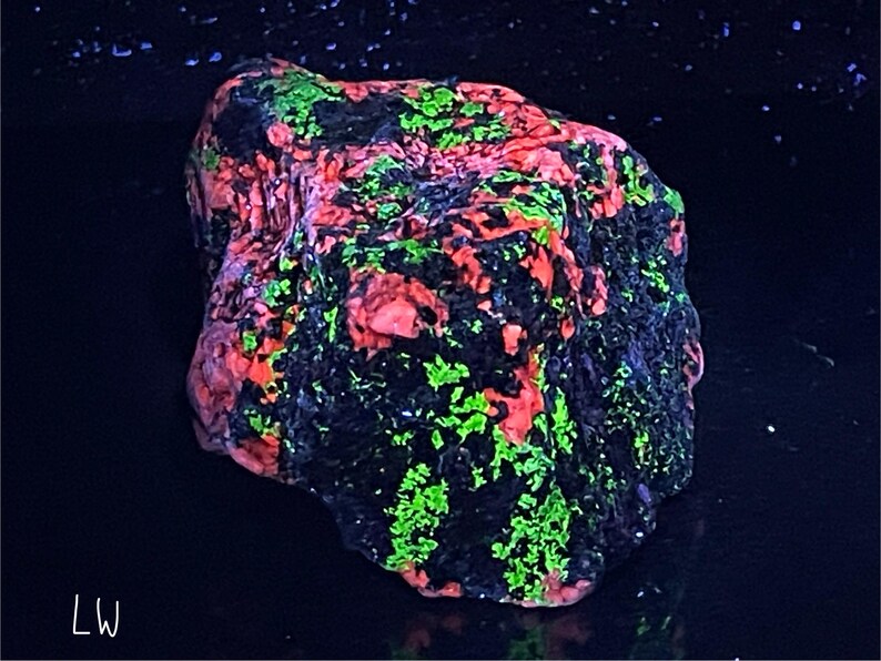 Willemite Calcite Franklinite UV Fluorescent Mineral Sample Sterling ...