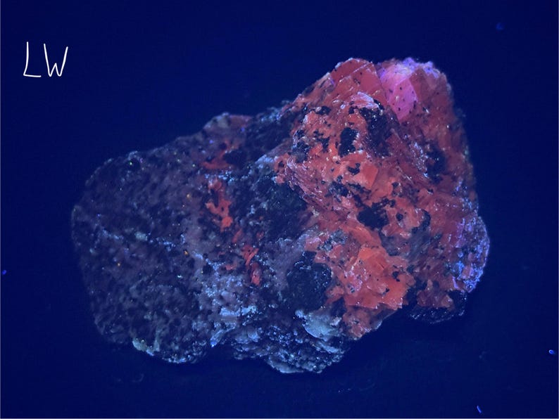 Microcline Calcite UV Fluorescent Mineral Sample Franklin NJ E83 - Etsy