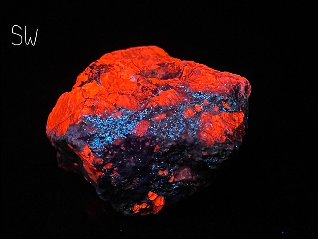 Hydrozincite Calcite Franklinite UV Fluorescent Mineral Sample Sterling ...