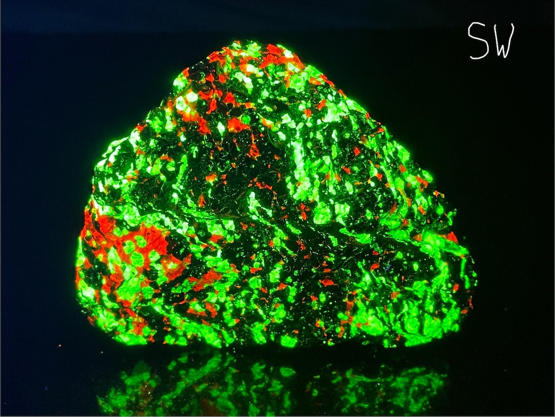 Willemite Calcite Franklinite UV Fluorescent Mineral Sample Sterling ...