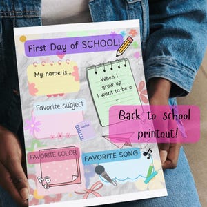 First Day of School Poster - Etsy