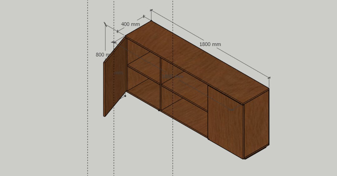 TV Rack Design in Sketchup, DIY Downloadable Plans - Etsy