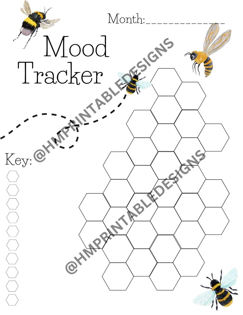 Mood Tracker Printable - Etsy