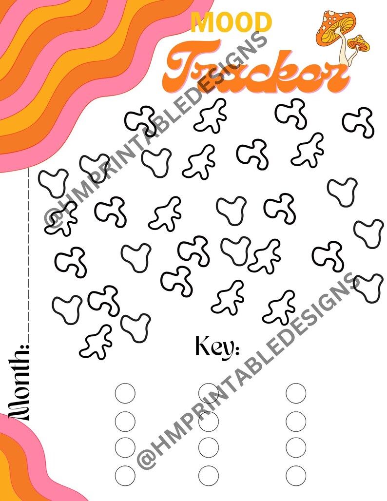 Mood Tracker Printable - Etsy