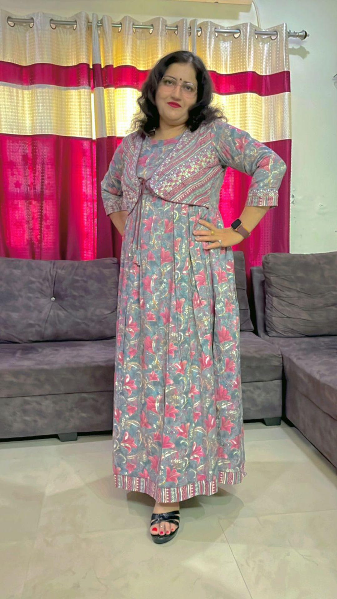 Indian Koti Dresses Blends a Flared Dress With a Fitted Jacket for an ...