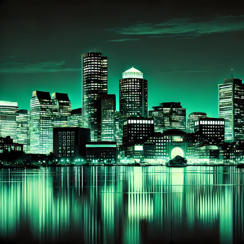 Boston Skyline Digital Download - Etsy