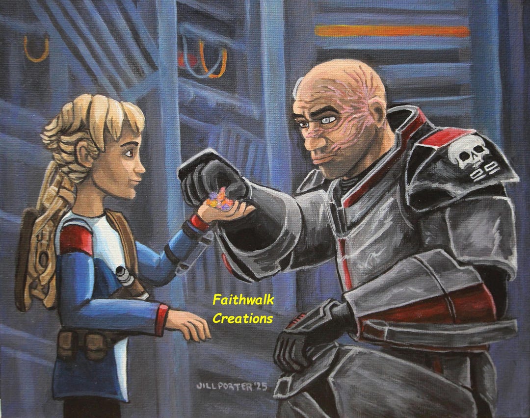 Star Wars Bad Batch 8x10 Fan Art Wrecker and Omega Giclee Print - Etsy