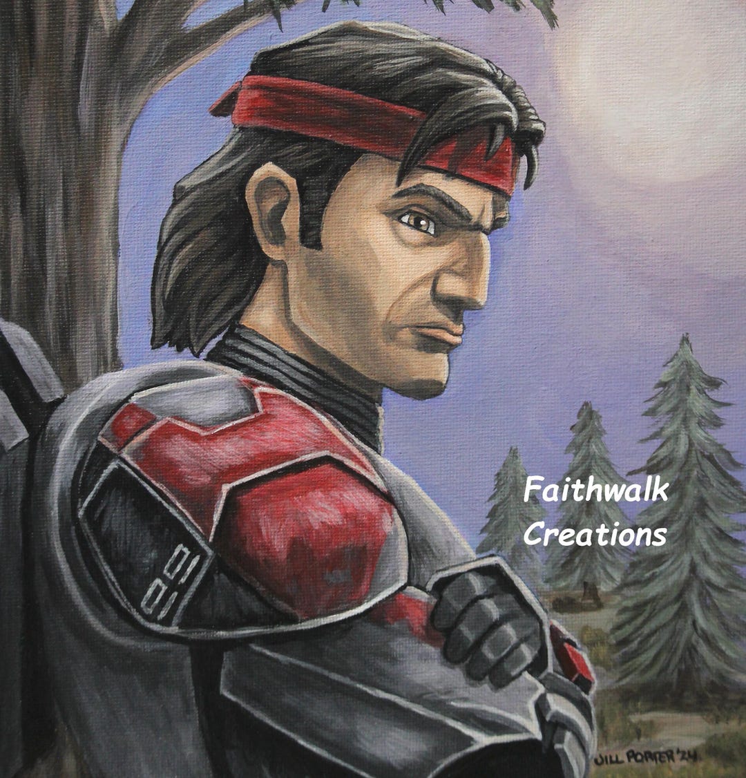 Star Wars 5x7 Bad Batch Hunter Moonlight Giclee Fan Art Print NEW! - Etsy