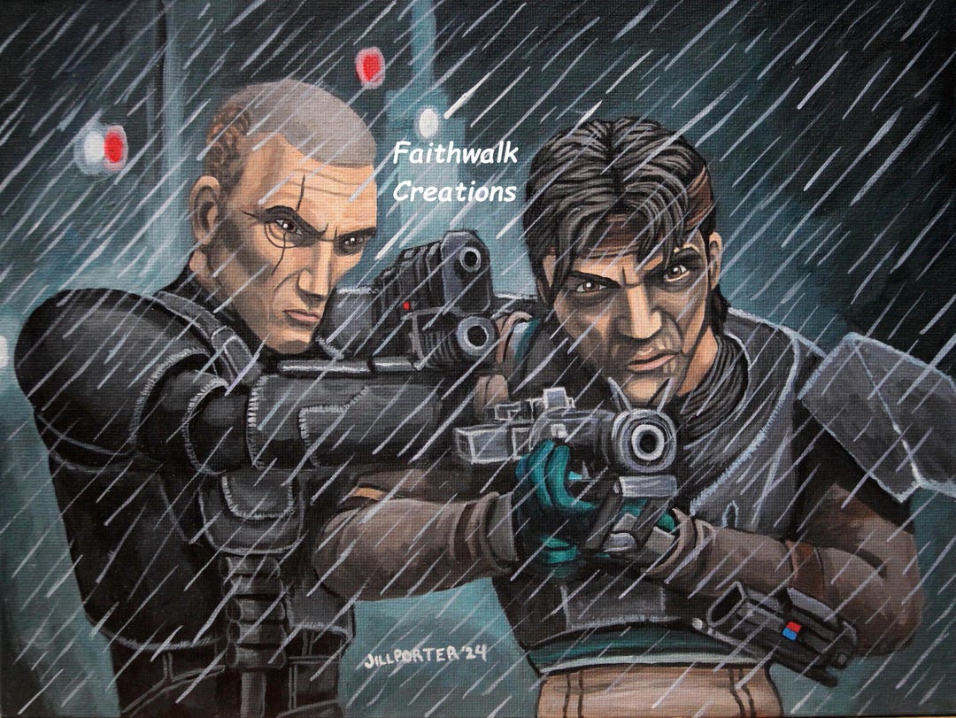 Star Wars Bad Batch Fan Art 5x7 Giclee Print the Showdown - Etsy