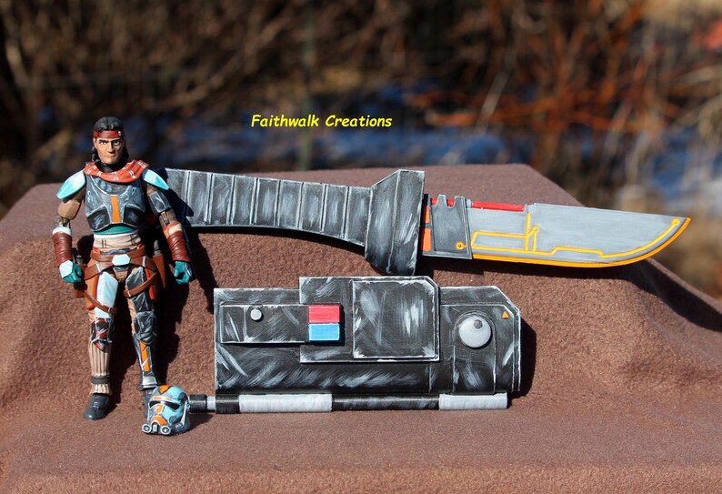 Hand Painted 3D Printed Star Wars Bad Batch Hunter Vibroknife Prop 1:1 ...