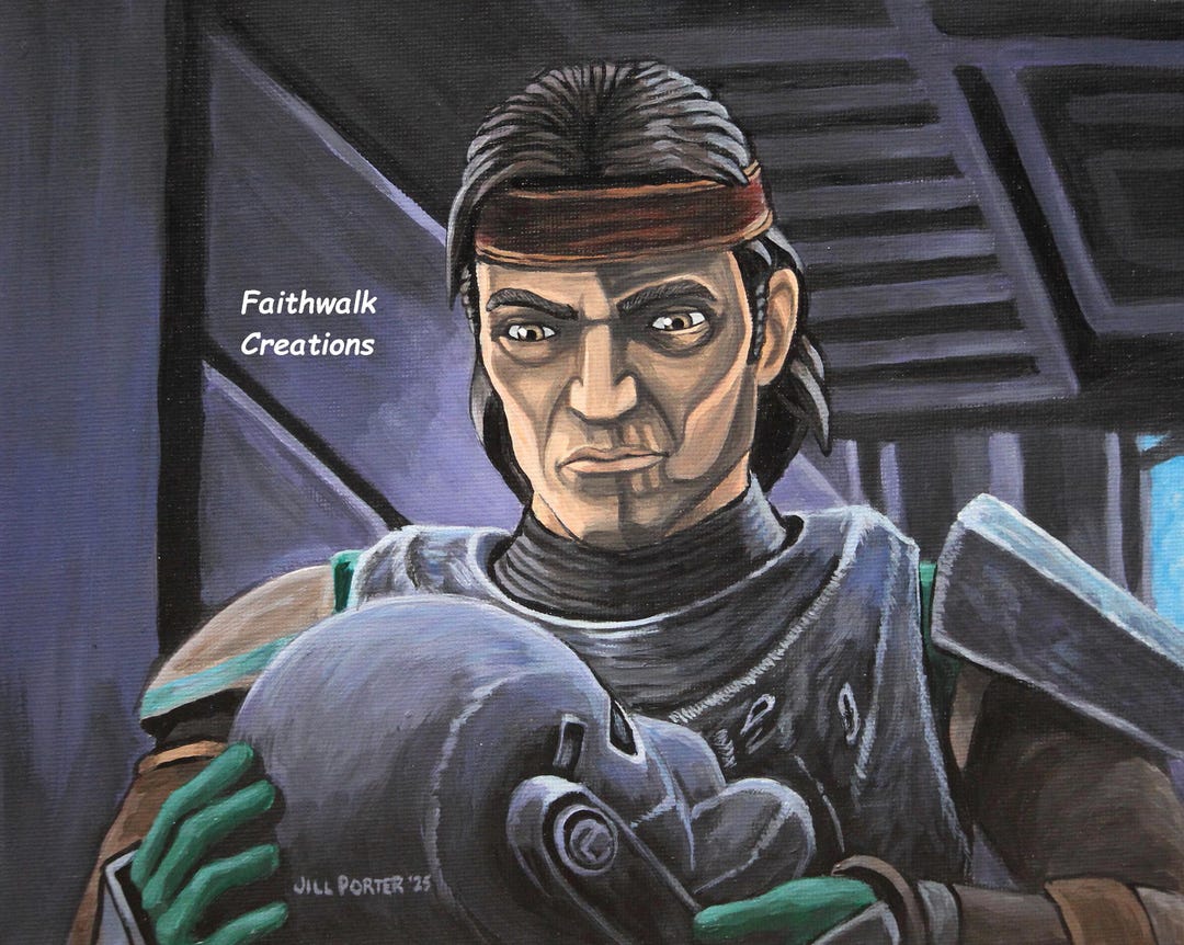 Star Wars 5x7 Bad Batch Hunter Into the Breach Giclee Fan Art Print NEW ...