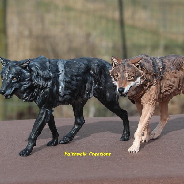 Wolf Figurine - Etsy