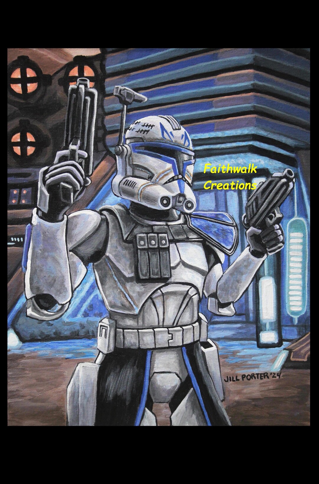 Star Wars 8x10 the Clone Wars Captain Rex Anaxes Fan Art Giclee Print ...