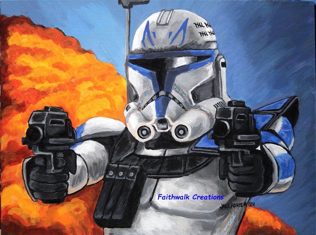 Star Wars the Clone Wars Captain Rex Fan Art 5x7 Giclee Print - Etsy
