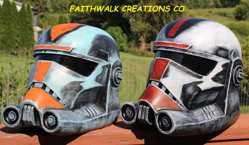 Star Wars Bad Batch Custom Painted Hunter Helmet - Etsy