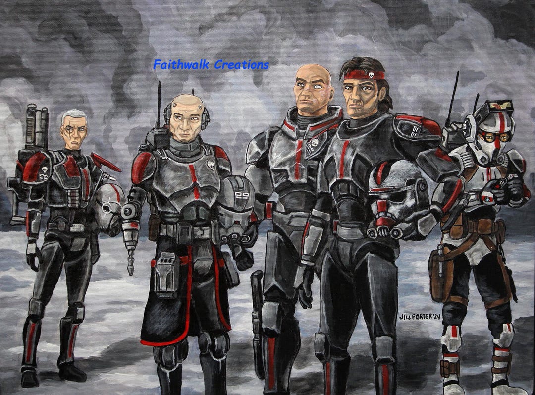 Clone Force 99 The Bad Batch Fan Art 8x12 Giclee Print Etsy