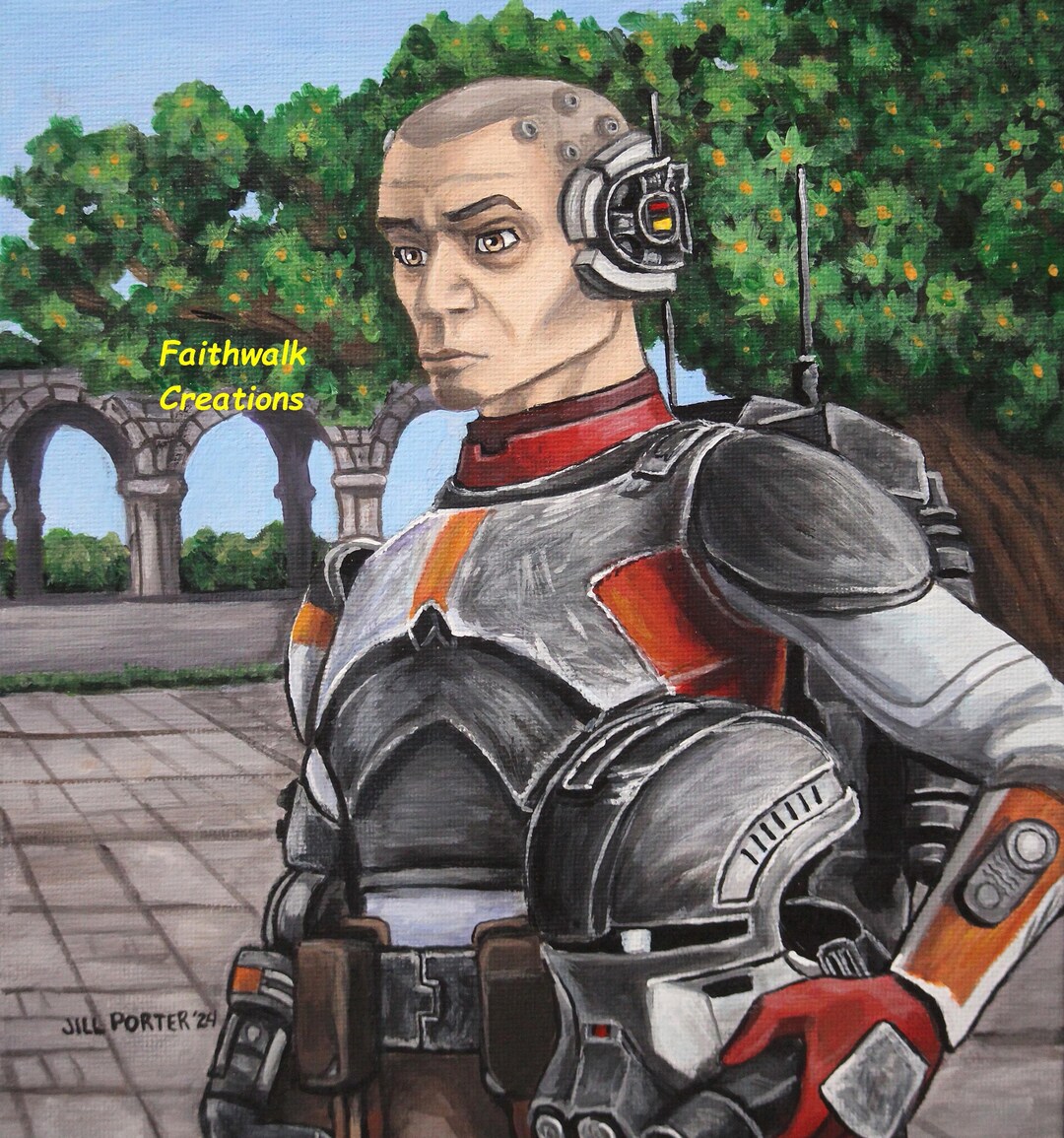 Star Wars Bad Batch 5x7 Fan Art Echo on Pabu Giclee Print - Etsy