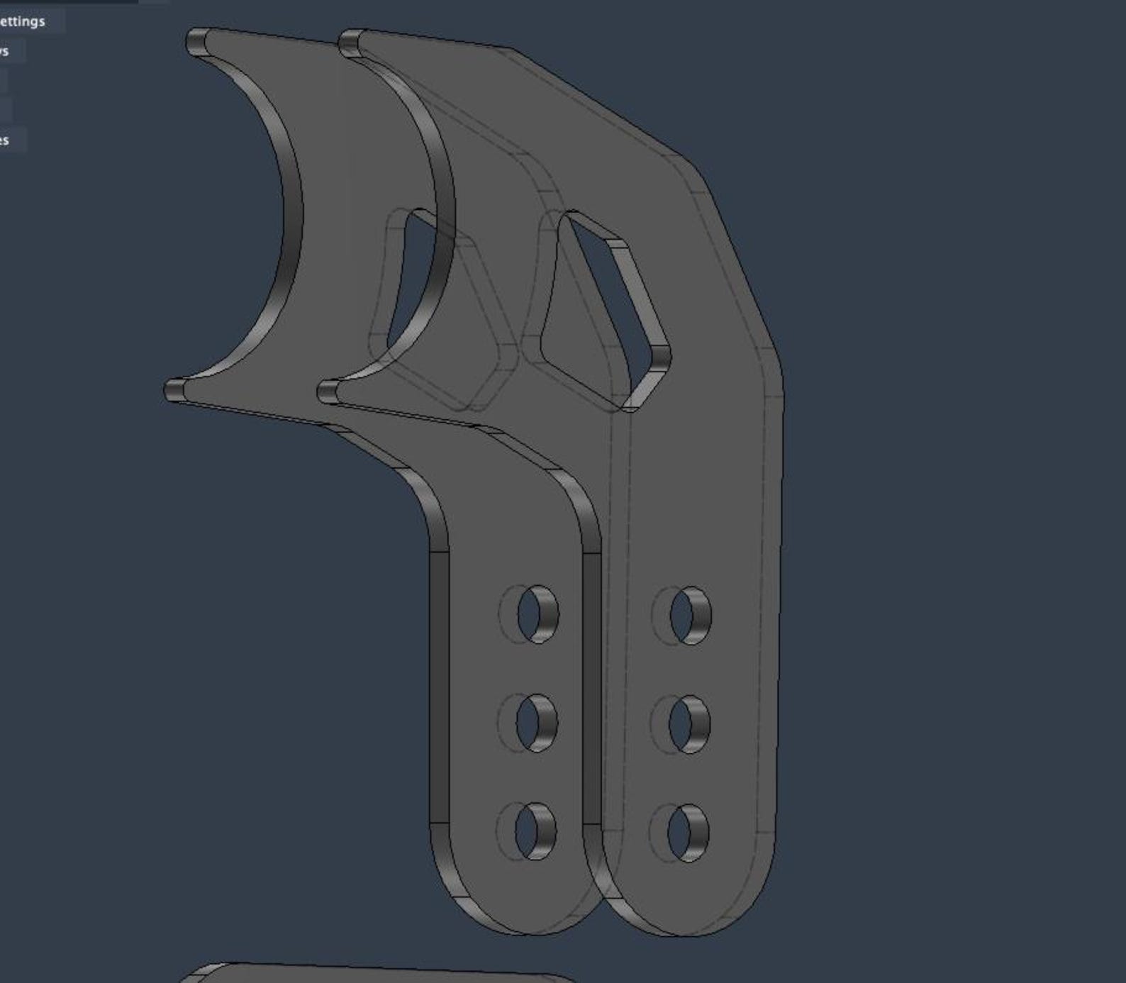 Adjustable Weld-on Shock Mounts DXF CUT FILE - Etsy