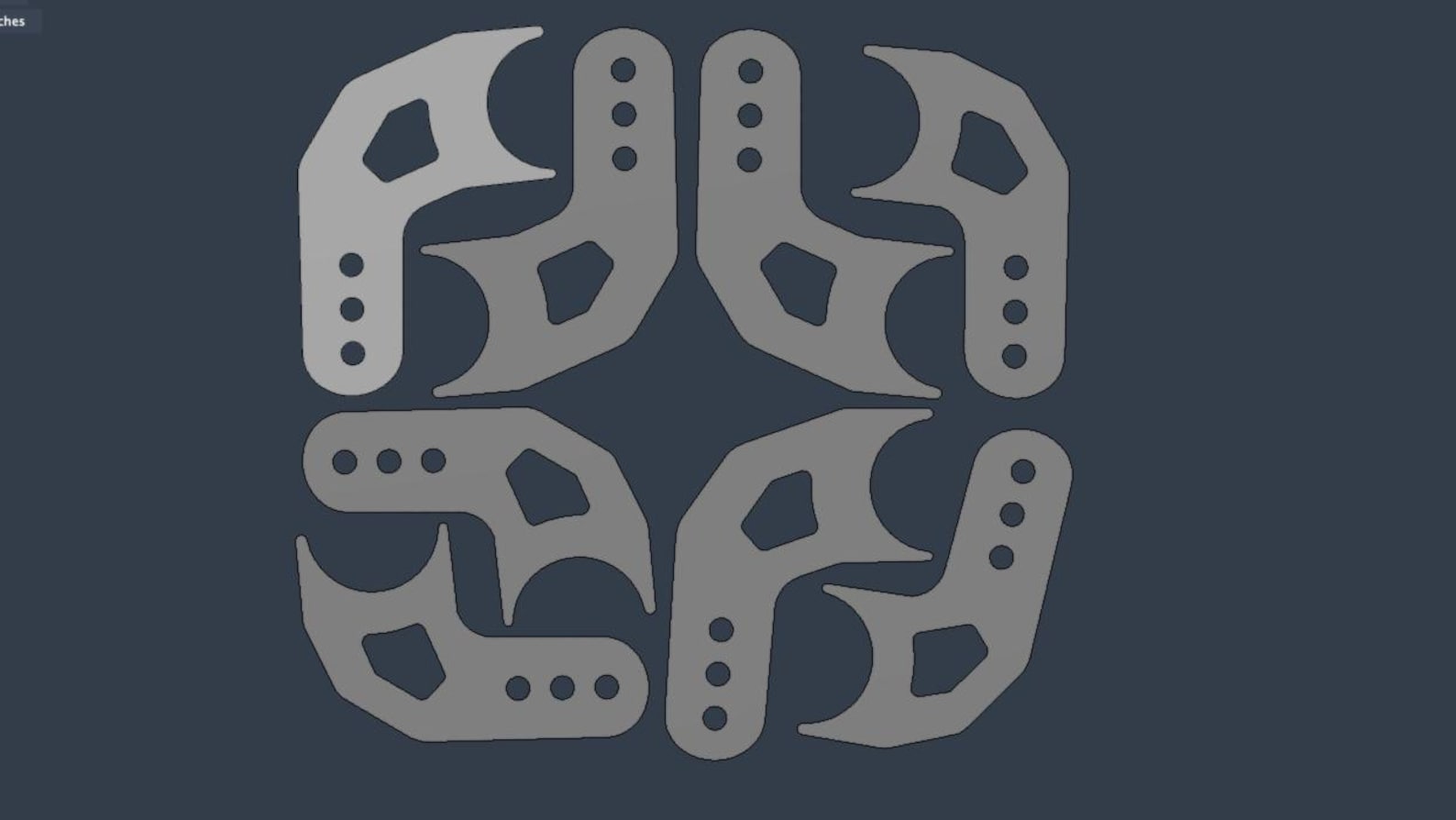 Adjustable Weld-on Shock Mounts DXF CUT FILE - Etsy