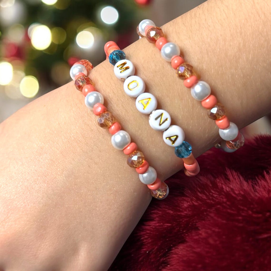 Beautiful Sparkling Moana Inspired Stackable Bracelet Set! - Etsy