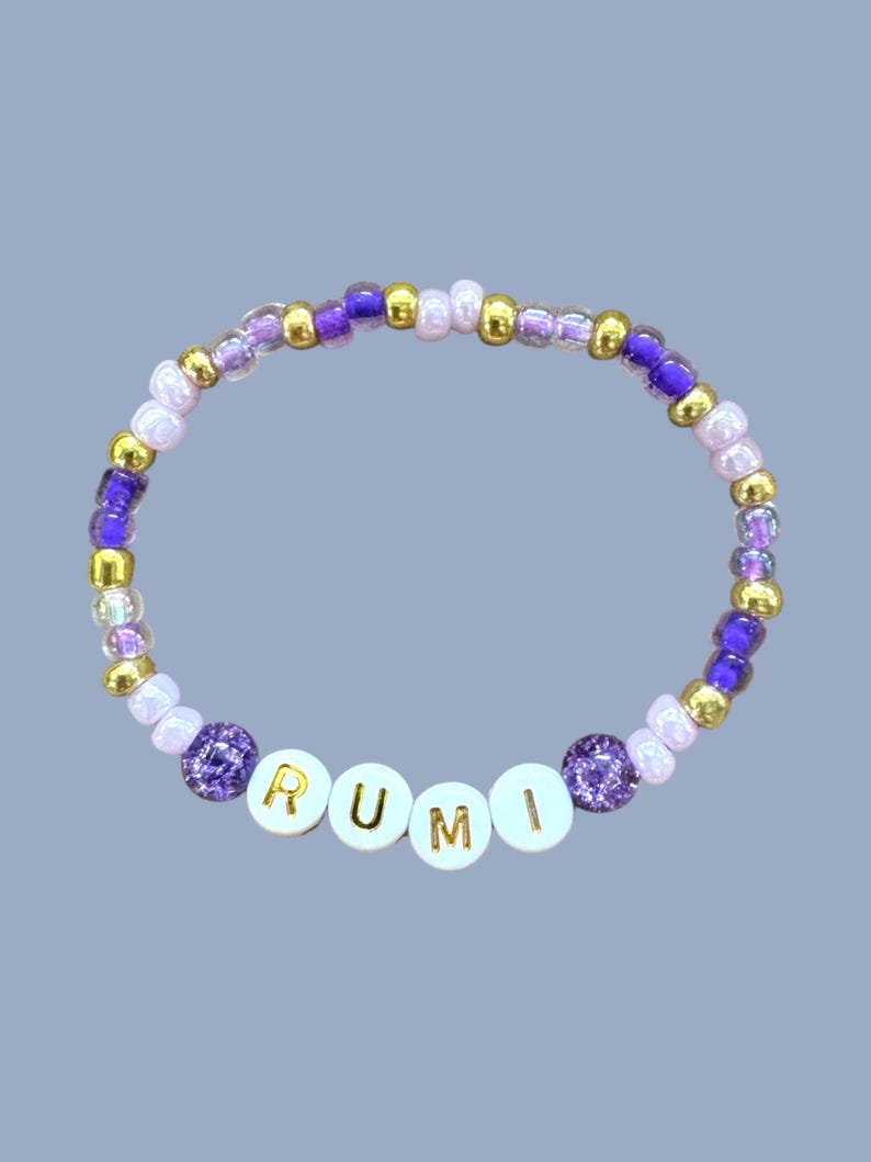 K Pop Demon Hunters Inspired Band Members Rumi Mira Zoey Huntrix Beaded