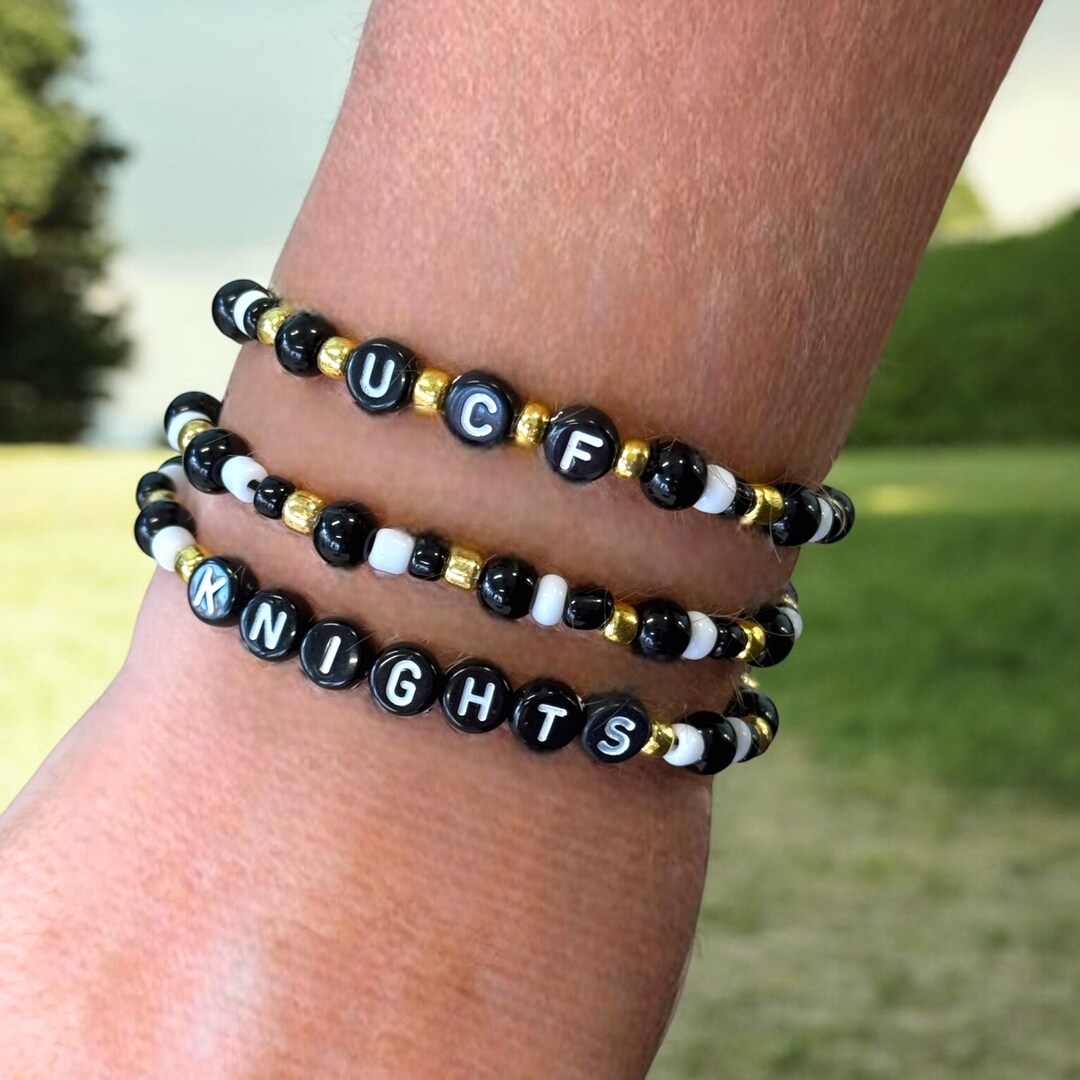 University of Central Florida UCF Team Inspired Stackable Bracelets. - Etsy