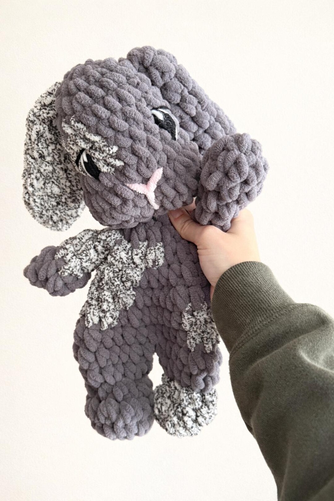 Crochet Bunny Snuggler, Newborn Safe Plush Toy - Etsy