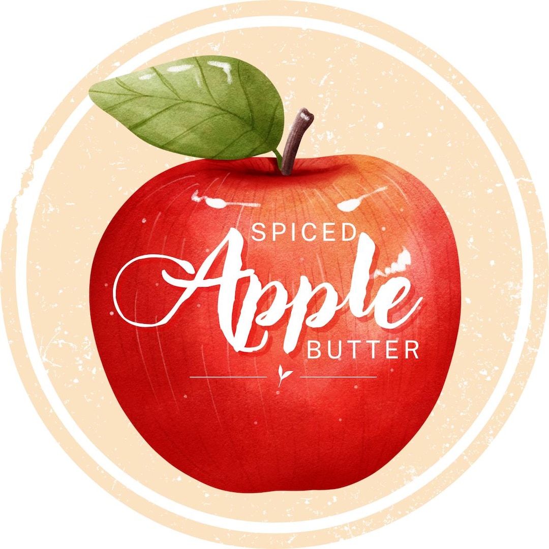Spiced Apple Butter Pantry Label for Digital Download - Etsy
