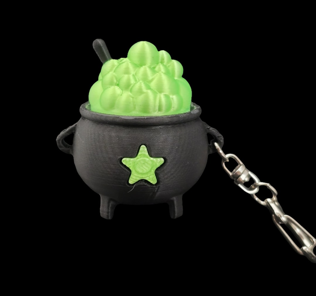 Witch's Cauldron Fidget Keychain - Etsy