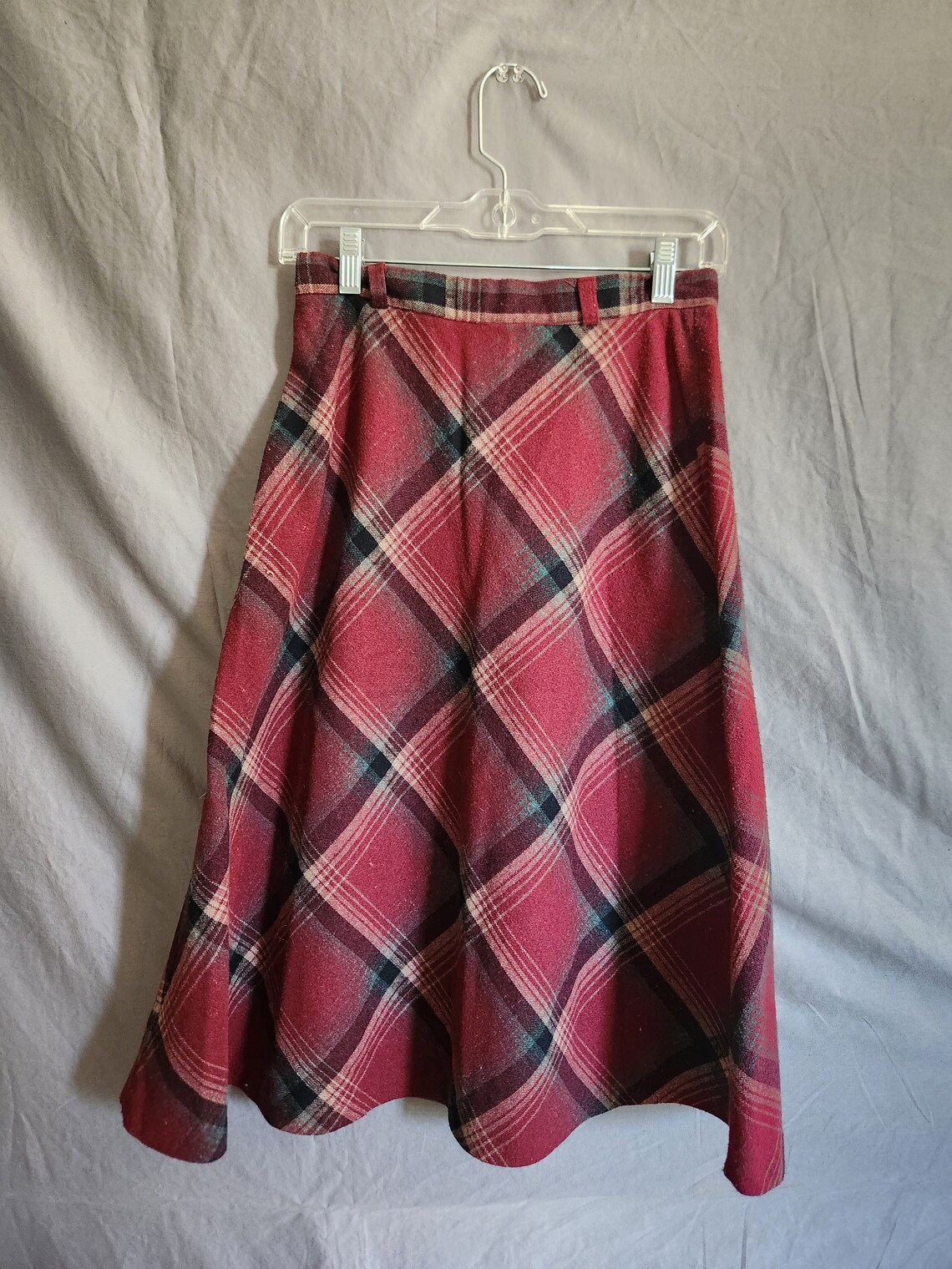 Vintage Tartan Plaid A-line Skirt - Etsy