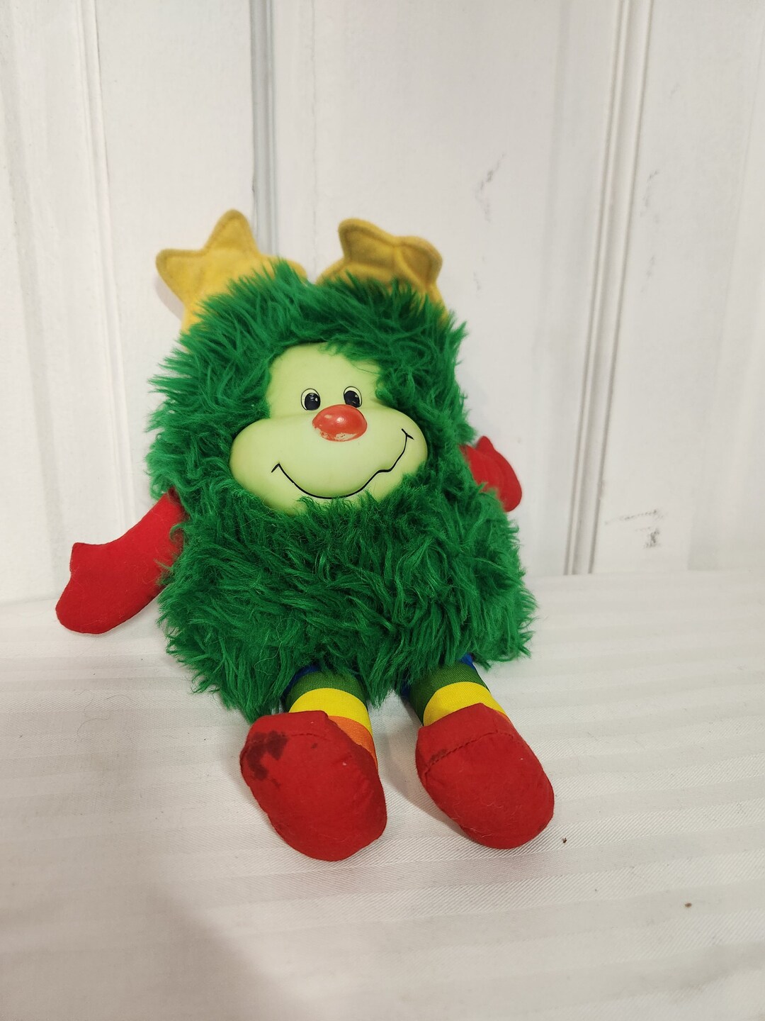 Vintage '83 Rainbow Brite Sprite "lucky Green" Plush - Etsy