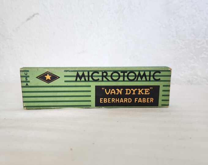 Vintage 40's Eberhard Faber Microtomic Van Dyke Drawing Pencils Box Set ...