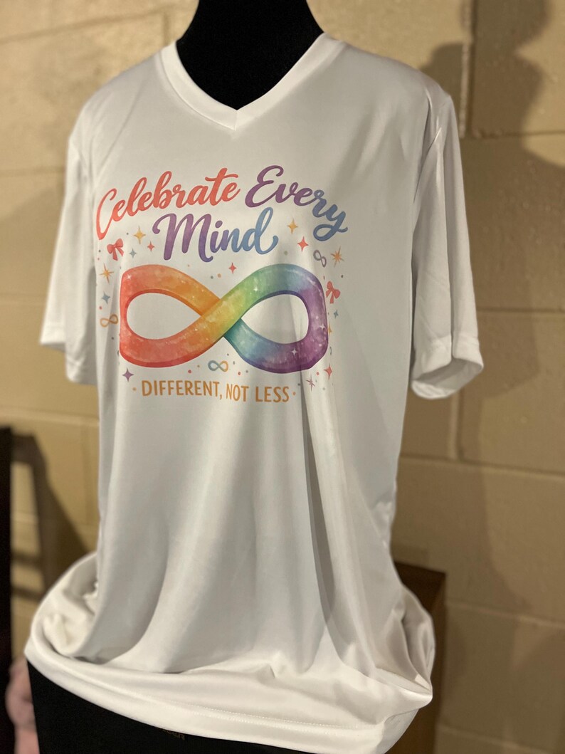Celebrate Every Mind Autism Shirt | Neurodiversity Rainbow Infinity Tee ...