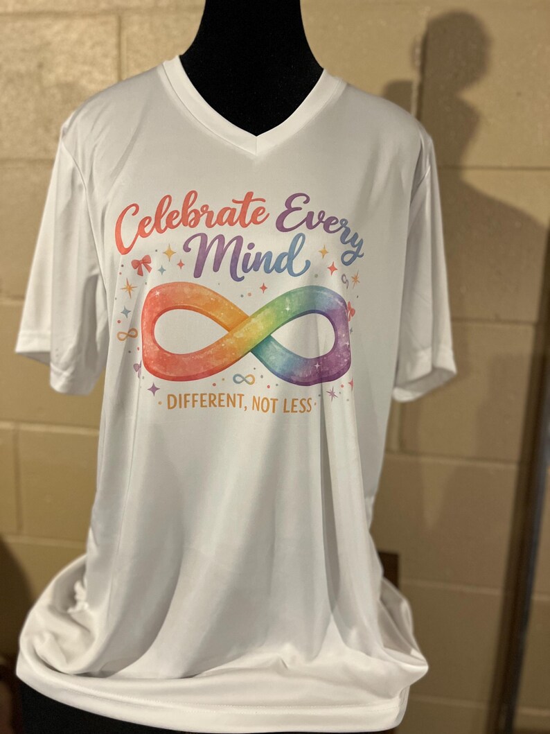 Celebrate Every Mind Autism Shirt | Neurodiversity Rainbow Infinity Tee ...
