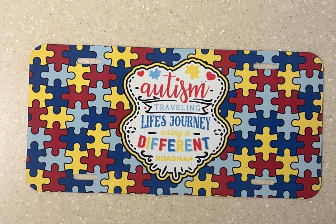 Autism Vanity License Plate - Etsy