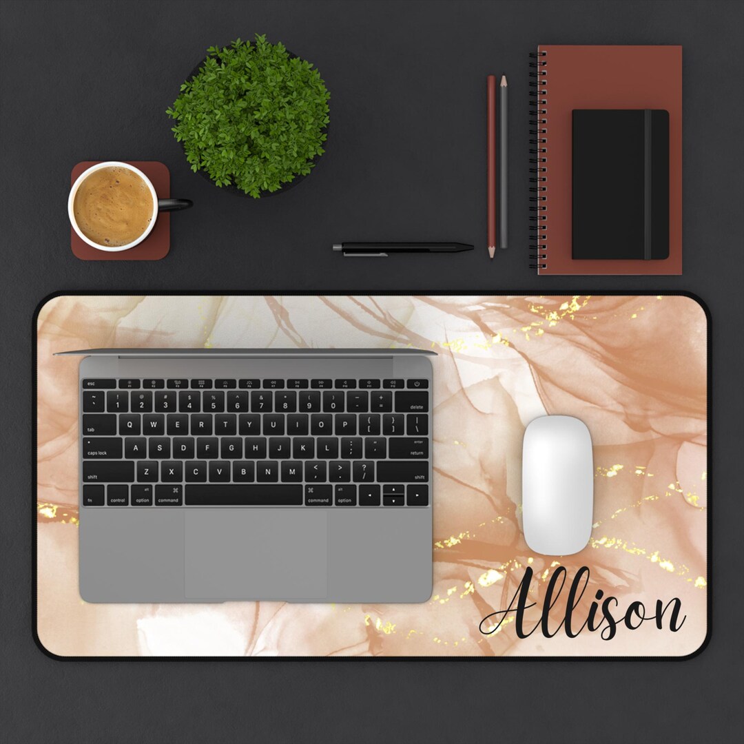 Personalized Neoprene Desk Mat: Modern Office Decor - Etsy